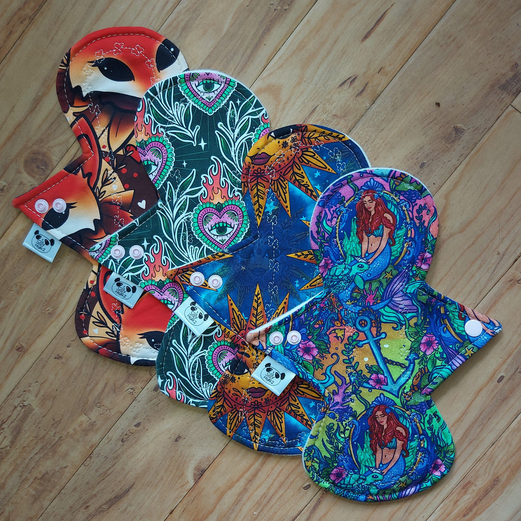 Silly Panda Cloth Pad - 10.5'' pad – Happi Nappies