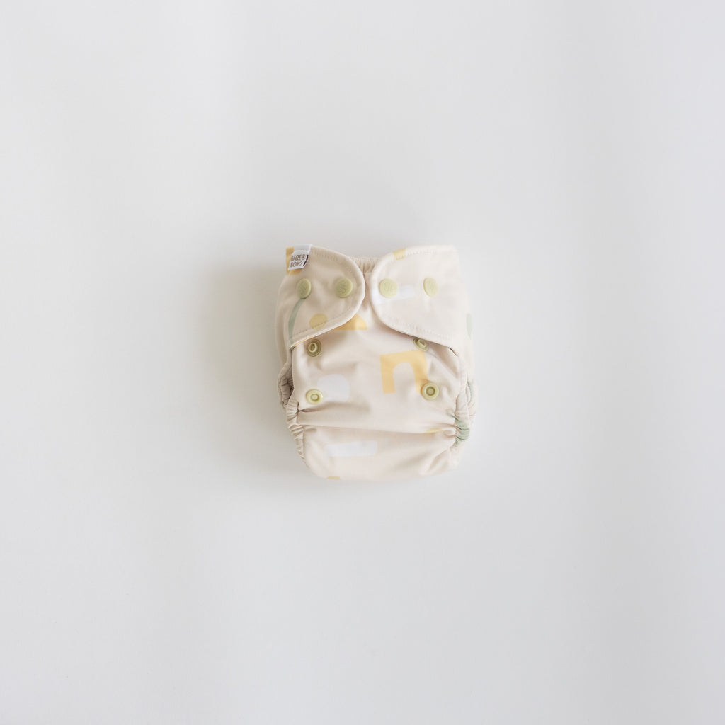 Bare and Boho Bamboo Soft Cover Newborn Nappy Set V2.0 – Happi Nappies